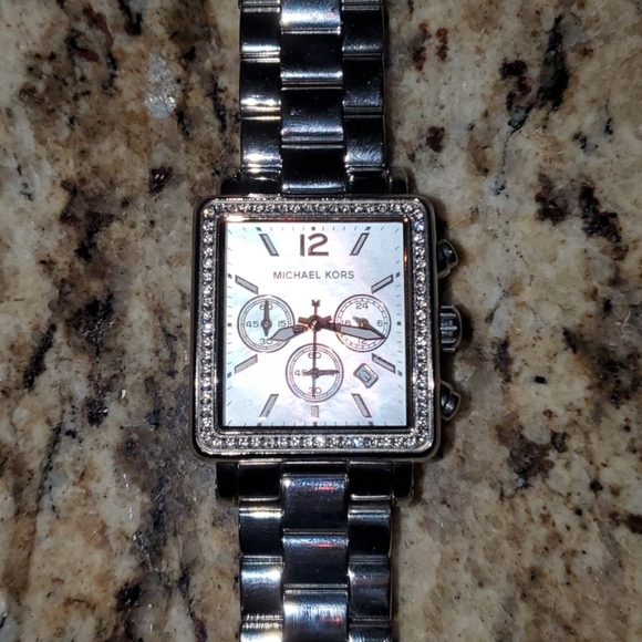 Michael Kors | Jewelry | Michael Kors Silver Chronograph Watch | Poshmark